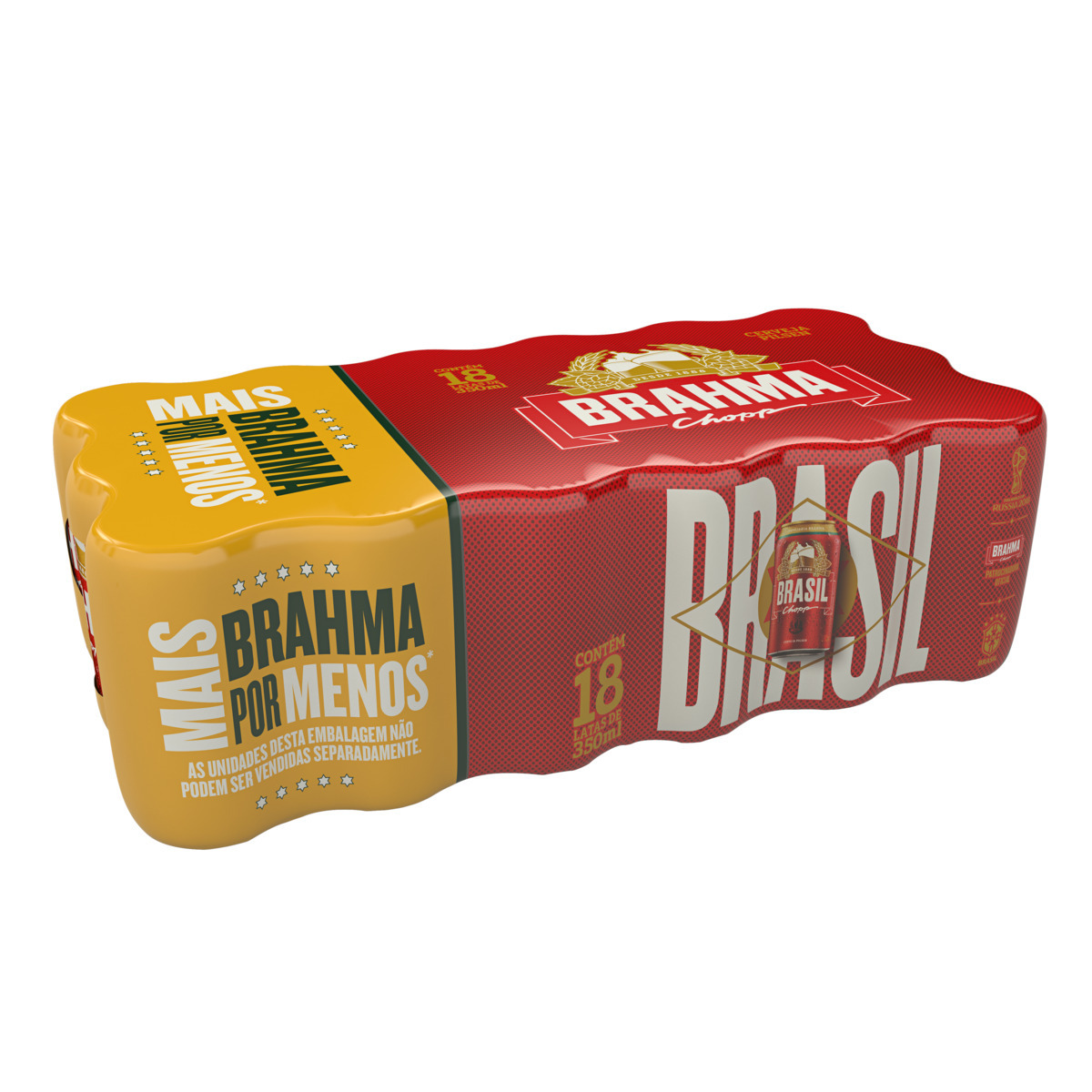 Cerveja Brahma Lata 350ml C/ 18 Unid.